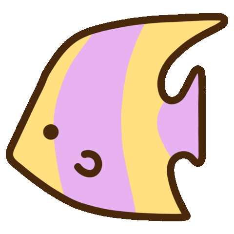 Angel Fish Sea Sticker by Pusheen for iOS & Android | GIPHY