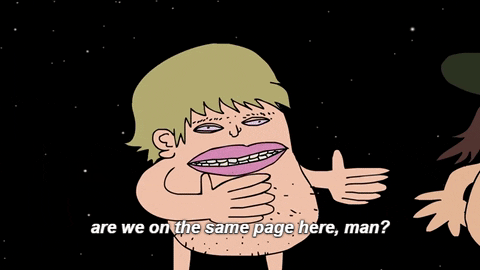 Same Page GIF by Stickr - Find & Share on GIPHY