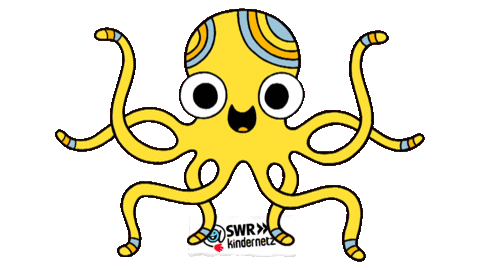 Octopus Dancing Sticker by SWR Kindernetz for iOS & Android | GIPHY