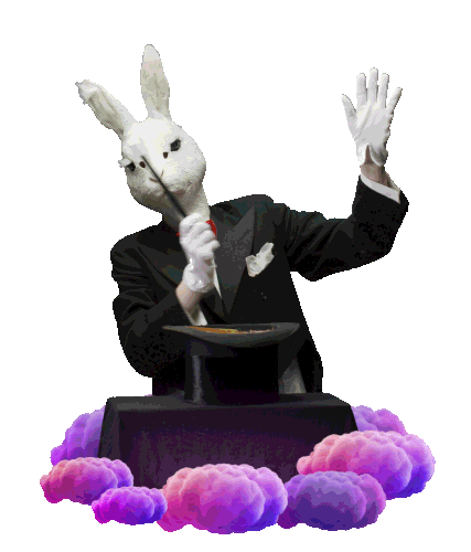 Magic Rabbit Sticker for iOS & Android | GIPHY