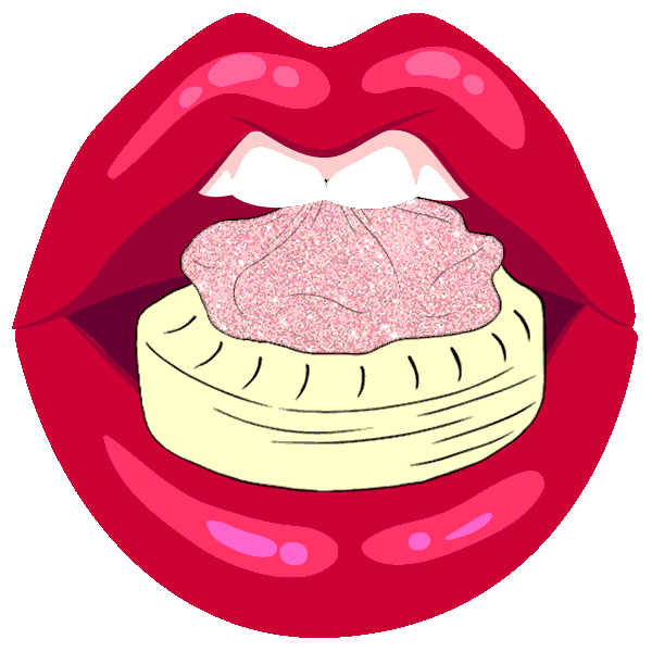 Lip Eat Sticker by Tartella for iOS & Android | GIPHY