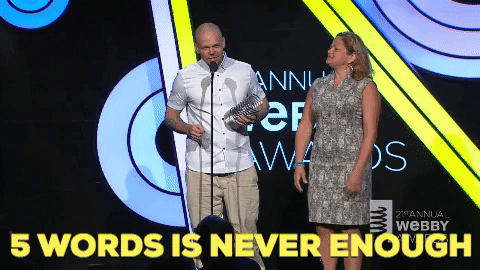 Words Speech GIF by The Webby Awards - Find & Share on GIPHY