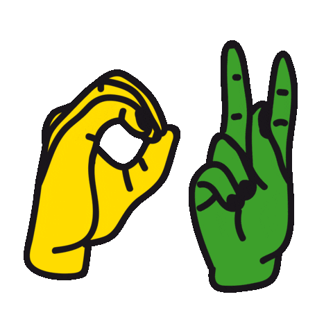 American Sign Language Ok Sticker by Tim Colmant for iOS & Android | GIPHY
