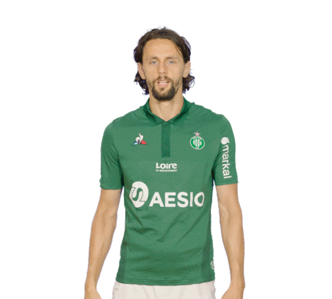 Neven Subotic Celebration Sticker by AS Saint-Etienne for iOS & Android ...