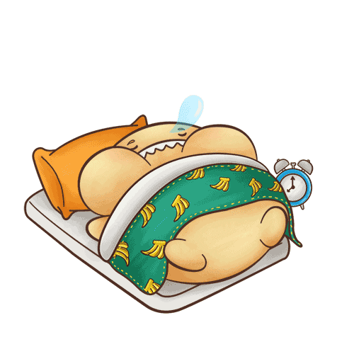 Sleepy Good Morning Sticker by goyipipi for iOS & Android | GIPHY