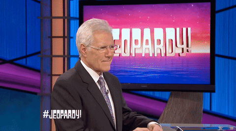 Alex Trebek GIF by Jeopardy! - Find & Share on GIPHY