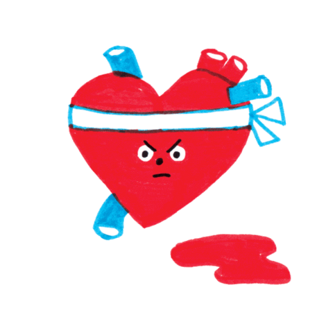 Heart Blood Sticker by allthings_hk for iOS & Android | GIPHY