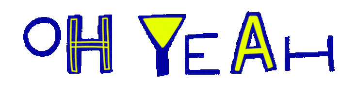 Happy Oh Yeah Sticker by Sarah The Palmer for iOS & Android | GIPHY