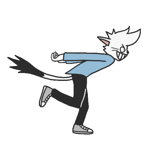 Cat Running Sticker for iOS & Android | GIPHY