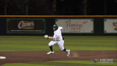 Baseball Fall GIF by GreenWave - Find & Share on GIPHY