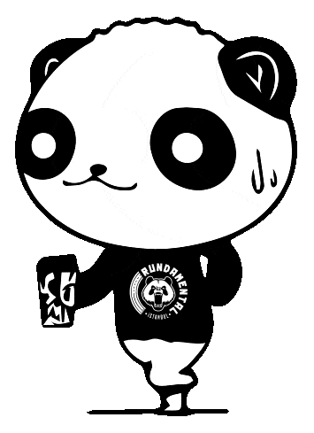 Panda Running Sticker by RUNDAMENTAL for iOS & Android | GIPHY