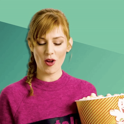 Eva Popcorn GIF by funk - Find & Share on GIPHY