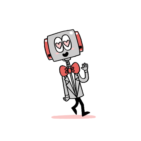 Robot Love Sticker by Macmillan Kids for iOS & Android | GIPHY