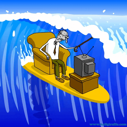 Old Man Wave GIF by William Garratt - Find & Share on GIPHY