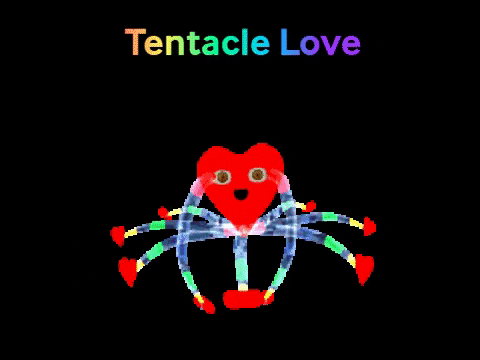 Tentacle Love GIF by Emovji - Find & Share on GIPHY