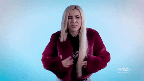 Sweating Ava Max GIF by Music Choice - Find & Share on GIPHY