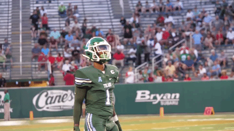 Football Tulane GIF by GreenWave - Find & Share on GIPHY