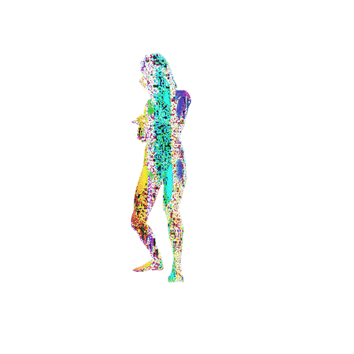 Happy Girl Sticker by Josh Rigling for iOS & Android | GIPHY