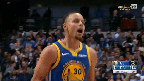 Excited Stephen Curry GIF by Bleacher Report - Find & Share on GIPHY