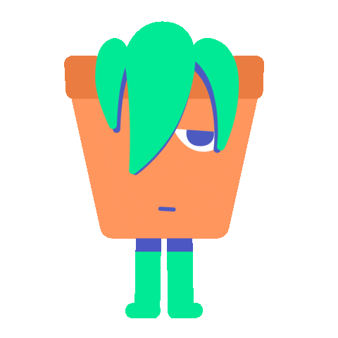 Sad Plant Sticker by Ross Plaskow for iOS & Android | GIPHY