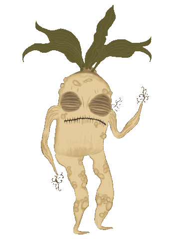 Sad Mandrake Root Sticker by Megan for iOS & Android | GIPHY