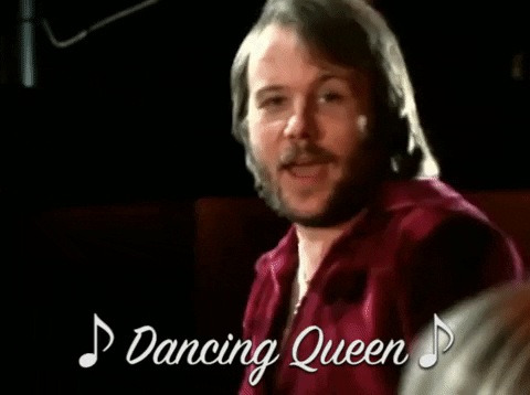 Dancing Queen GIF by ABBA - Find & Share on GIPHY