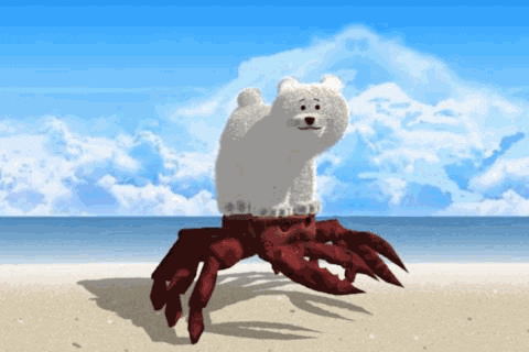 Teddy Bear Beach GIF by Arithmancy - Find & Share on GIPHY