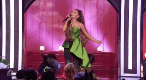 Ariana Grande Bow GIF by NBC - Find & Share on GIPHY