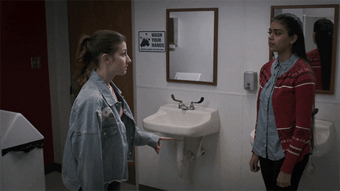 Bathroom Guidance GIF by AwesomenessTV - Find & Share on GIPHY