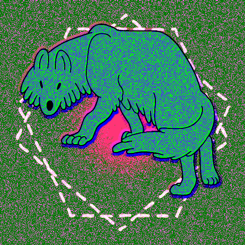 Wolf Circling GIF by Lyla Ribot - Find & Share on GIPHY