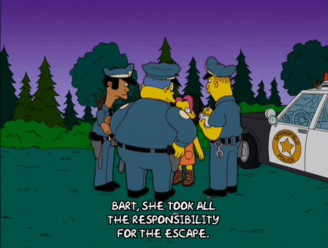 Homer Simpson Police GIF - Find & Share on GIPHY