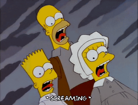 Scared Homer Simpson GIF - Find & Share on GIPHY