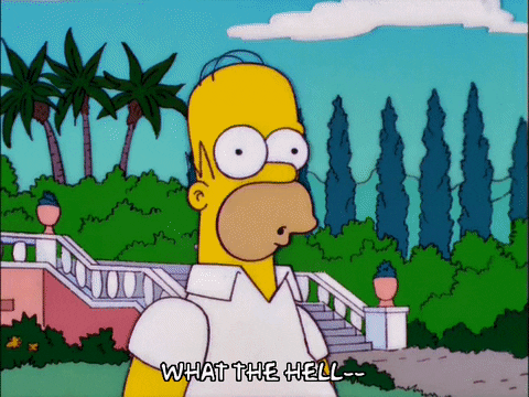 Confused Homer Simpson GIF - Find & Share on GIPHY