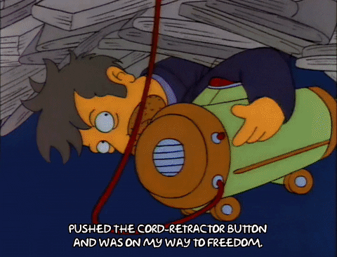 Scared Season 3 GIF by The Simpsons - Find & Share on GIPHY