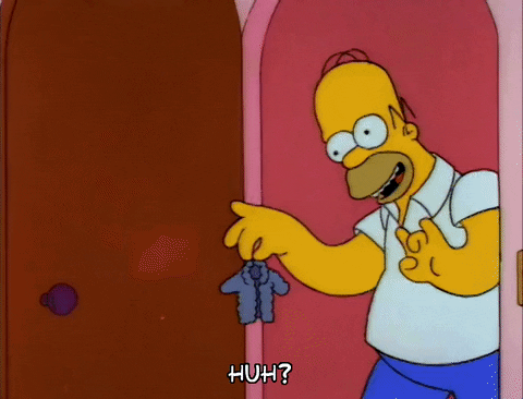 Confused Season 3 GIF by The Simpsons - Find & Share on GIPHY