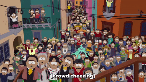 Happy Group GIF by South Park - Find & Share on GIPHY