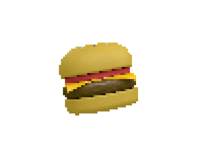 Burger 8Bit Sticker by Originals for iOS & Android | GIPHY