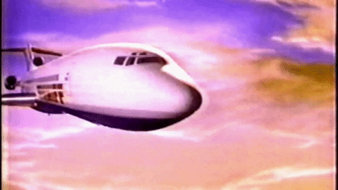 A Braniff Airplane Flying Across The Screen GIFs - Find & Share on GIPHY