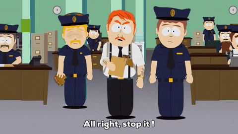 Angry Police GIF by South Park - Find & Share on GIPHY