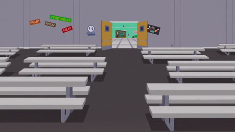 Cafeteria Tables GIF by South Park - Find & Share on GIPHY