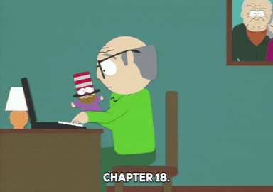 Sitting Mr. Garrison GIF by South Park - Find & Share on GIPHY