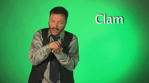 Sign Language Clam GIF by Sign with Robert - Find & Share on GIPHY