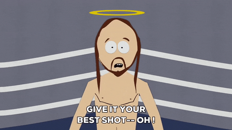 Jesus Punch GIF by South Park - Find & Share on GIPHY