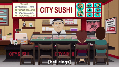 Sushi Eating GIF by South Park - Find & Share on GIPHY