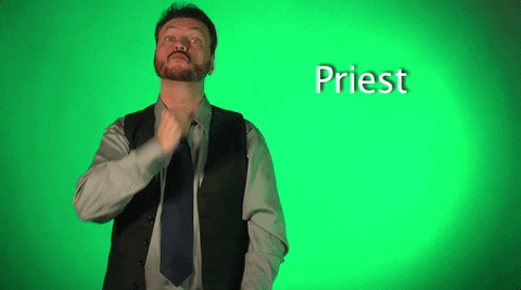 Sign Language Priest GIF by Sign with Robert - Find & Share on GIPHY