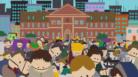 Gather Look Around GIF by South Park - Find & Share on GIPHY