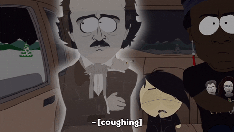Edgar Allen Poe Ghost GIF by South Park - Find & Share on GIPHY