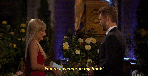 The Bachelor You'Re A Weiner In My Book GIF by ABC Network - Find ...