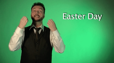 Sign Language Easter Day GIF by Sign with Robert - Find & Share on GIPHY