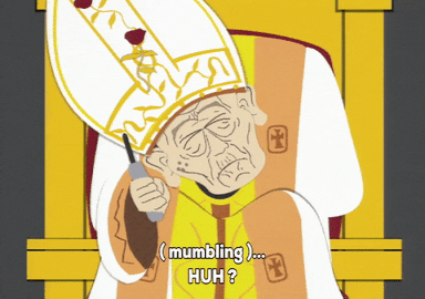 Confused Pope GIF by South Park - Find & Share on GIPHY